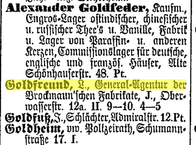 Goldfreund: Hans Goldfreund (Born 1896, Berlin) & His Sisters